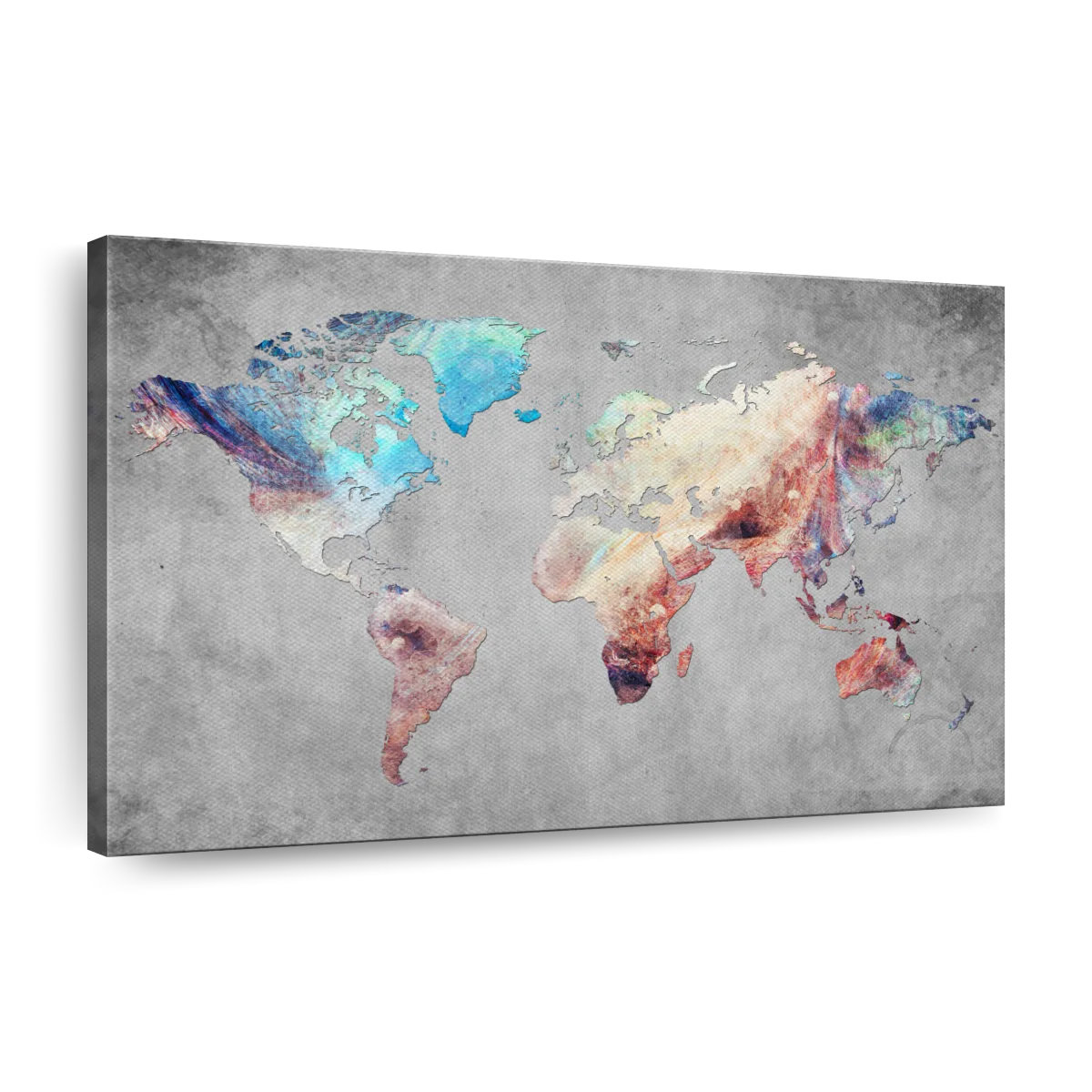 17 Stories Artistic Touch World Map Canvas Print On Canvas Print | Wayfair
