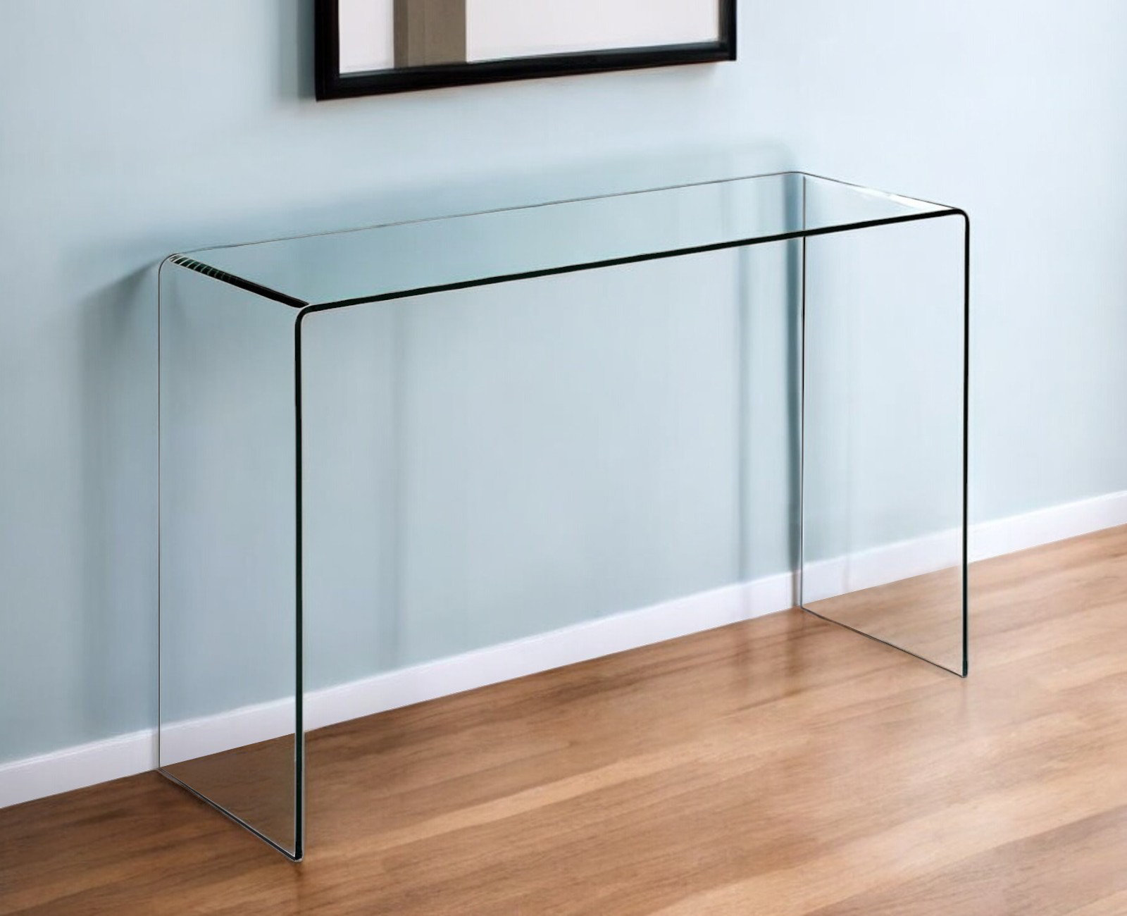 HomeRoots 47" Clear Glass Block Console Table - Wayfair Canada