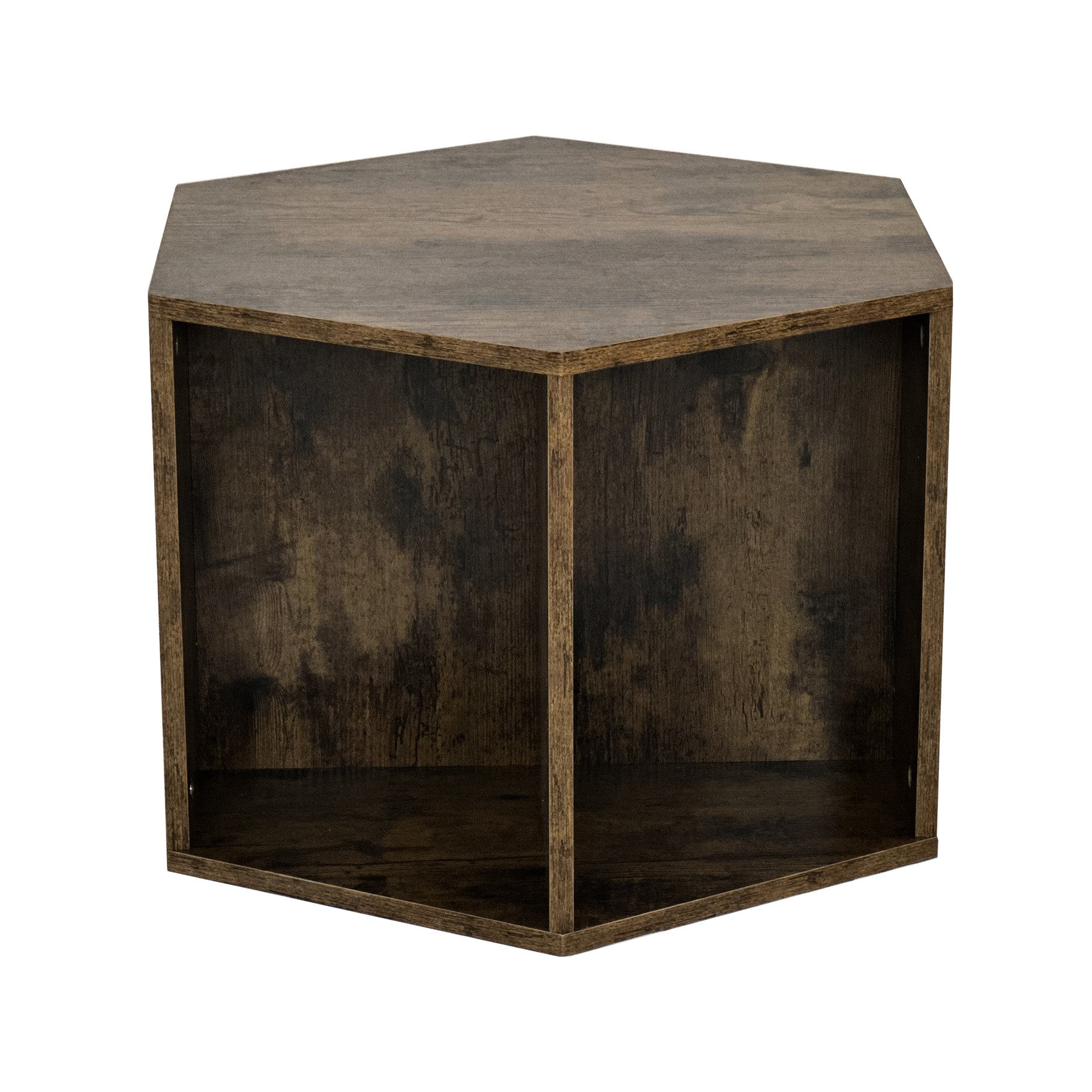 Latitude Run® Versatile Hexagonal Coffee Table In Antique Wood, Robust ...