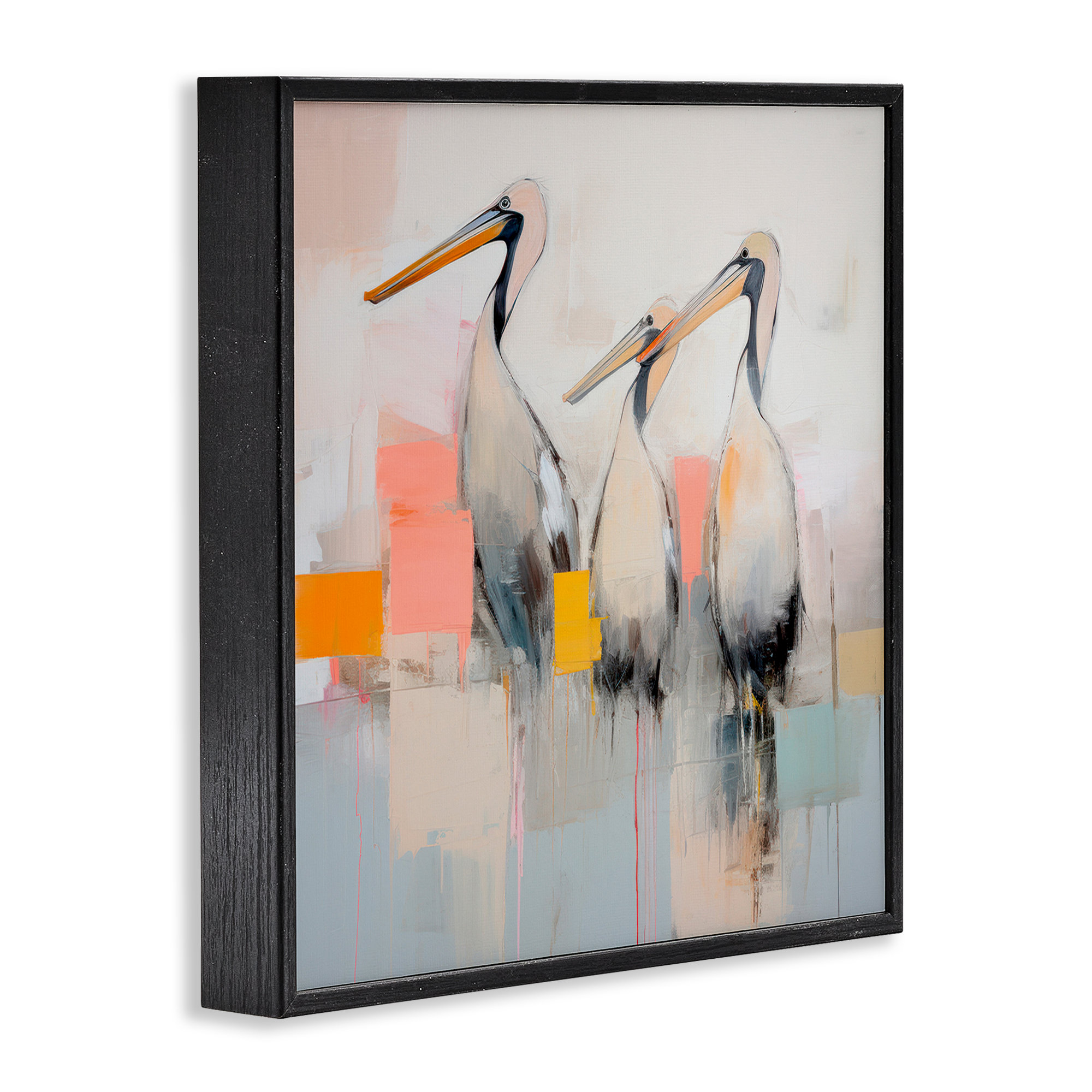 Highland Dunes Pelican Trio Abstract Giclee Art by Irena Orlov | Wayfair