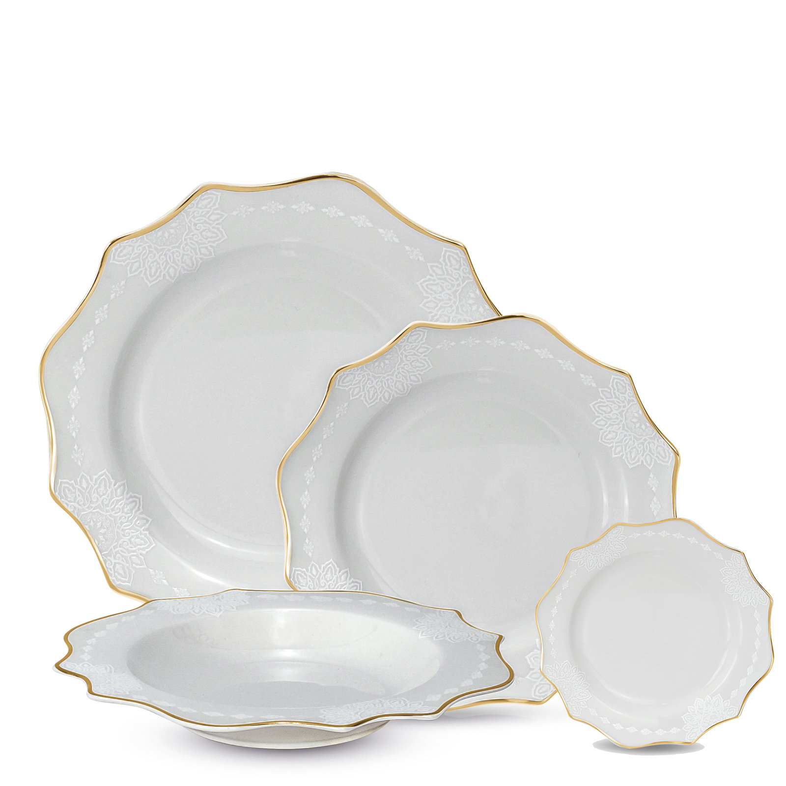 Rosdorf Park Baroque 24 Pc Dinnerware Set, Service For 6 - Wayfair Canada