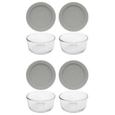 Pyrex 7200 Glass Bowls & 7200-PC Matching Lids | Wayfair