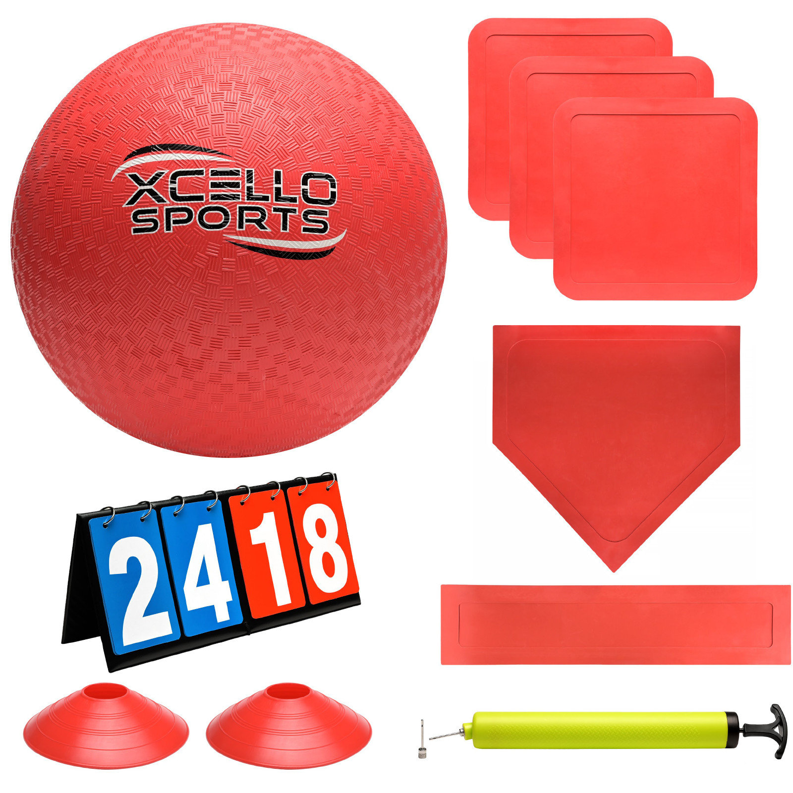 Excello Global Products Xcello Sports Kickball Set - 10 in. Playground ...