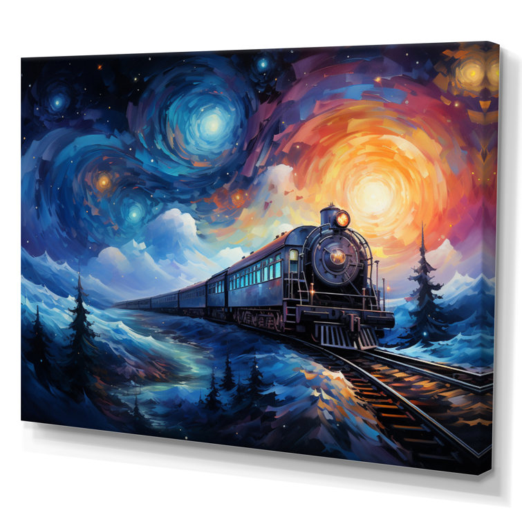 Winston Porter Abstract Train Rails By Vincent On Canvas Print ...