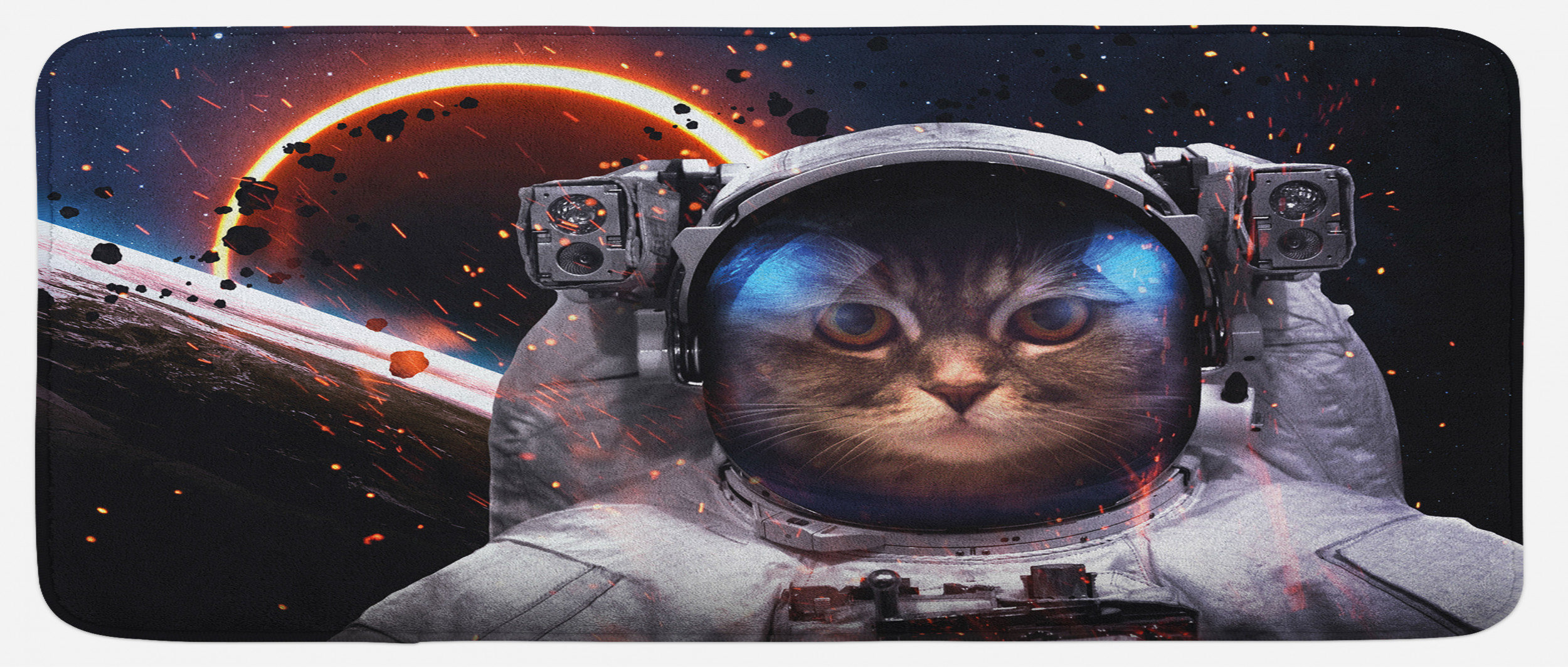 East Urban Home Cosmonaut In Comet Galaxy Clusters In Outer Space ...