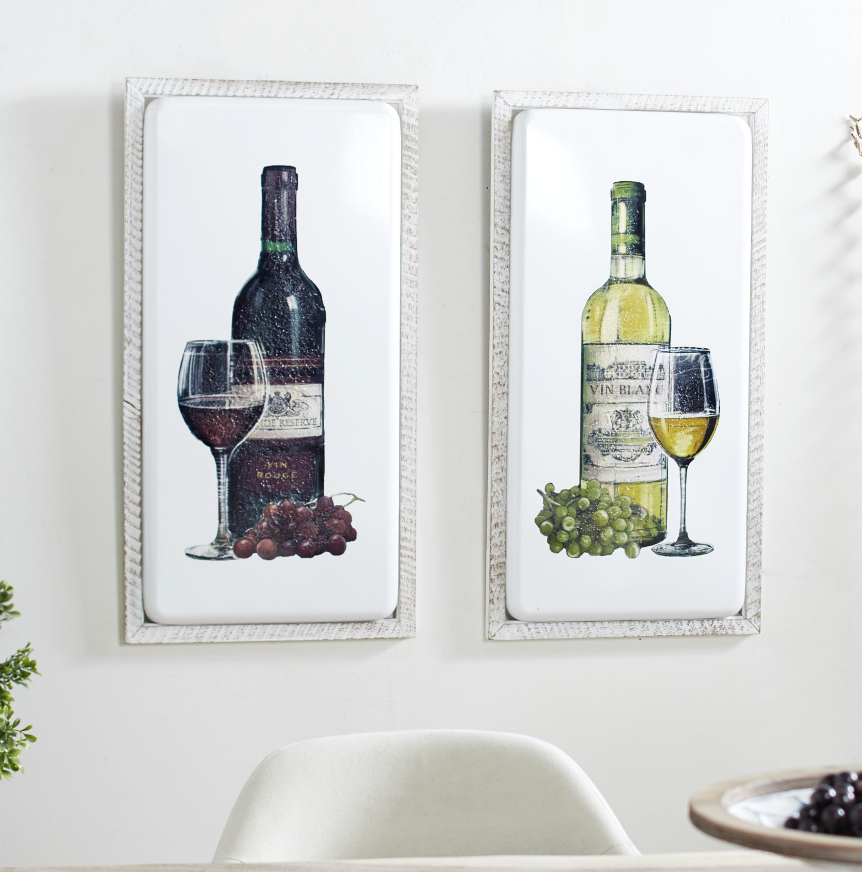 Astoria Grand 2 Piece Large Wine Metal Wall Décor Set | Wayfair