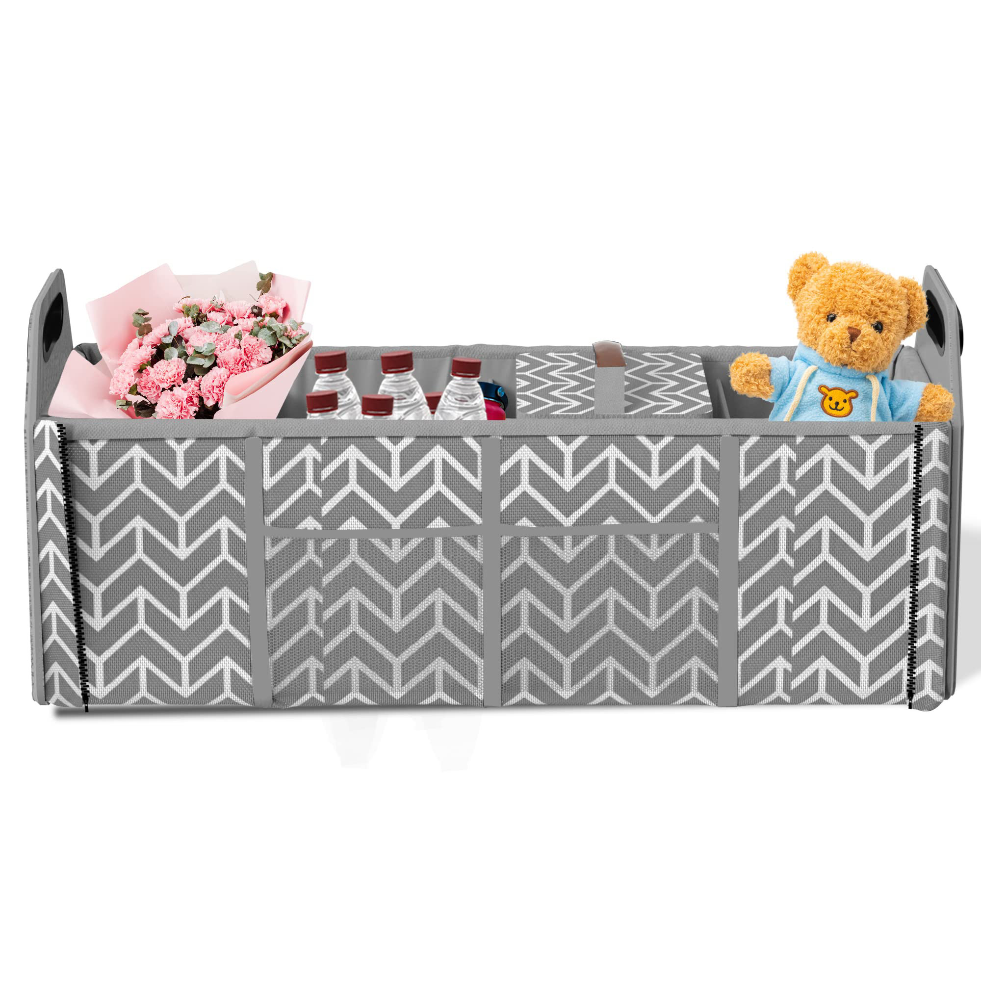 Latitude Run® Trunk Organizer, Collapsible Vehicle Organizer Divider ...