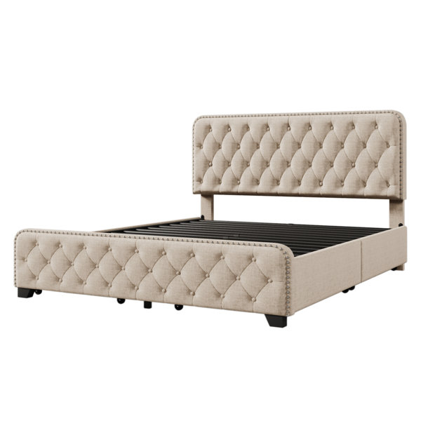 Red Barrel Studio® Rhyleigh Upholstered Storage Bed - Wayfair Canada