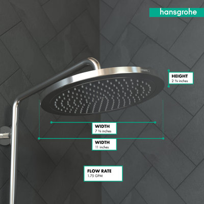 Hansgrohe Croma Low Flow Modern Rain Fixed Shower Head | Wayfair