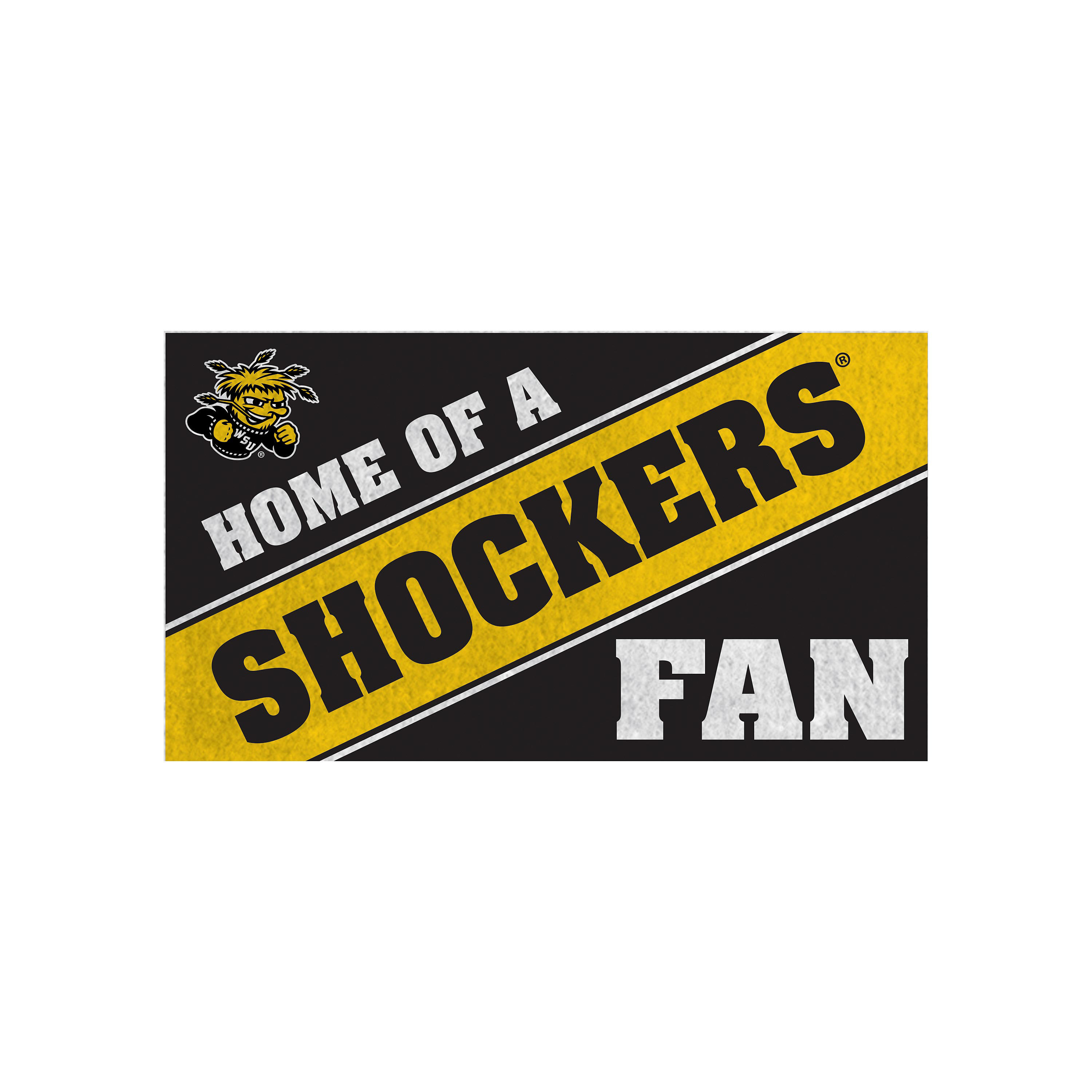 Ebern Designs Wichita State University, PVC Mat COLOR, Home of a Fan ...