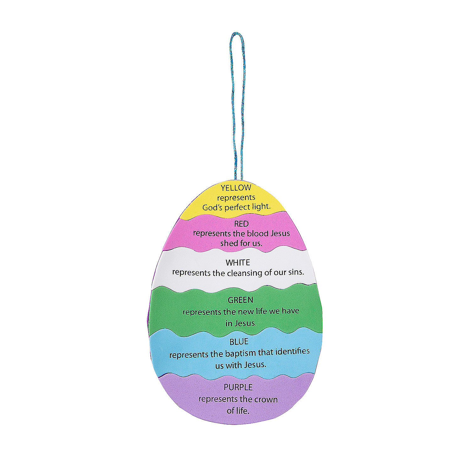 The Holiday Aisle® Easter ?Colors Of Faith?? Egg Craft Kit - Craft Kits ...