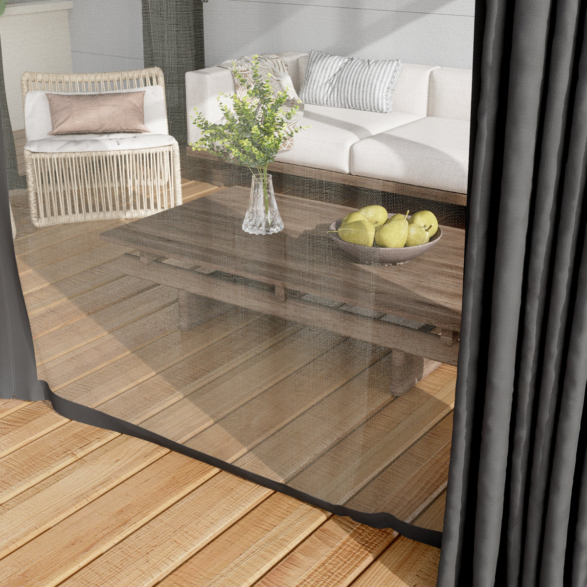 BKB365 Patio Gazebo Lean To Wall Mounted Pergola With Sloping ...