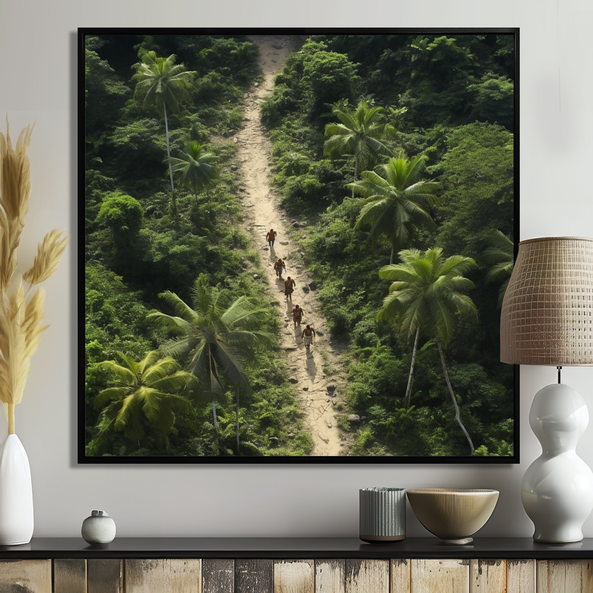 Millwood Pines Indigenous Tribe In Amazon Jungle - Jungle Wall Art ...