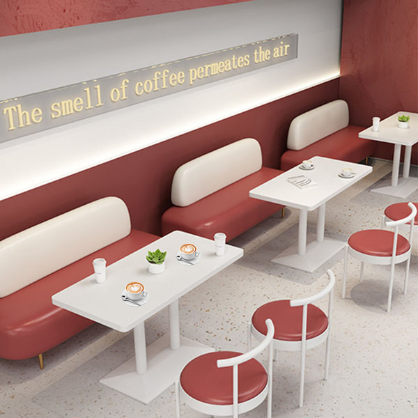 Canadian Linen Dessert Shop Cafe Restaurant Bar Bench Faux Leather ...