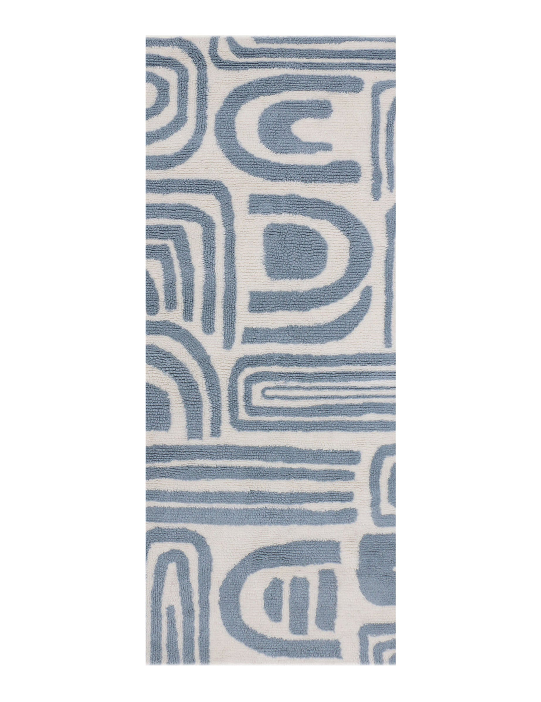 LOOMY Handmade Tufted Wool/Cotton Dusty Blue Area Rug | Wayfair