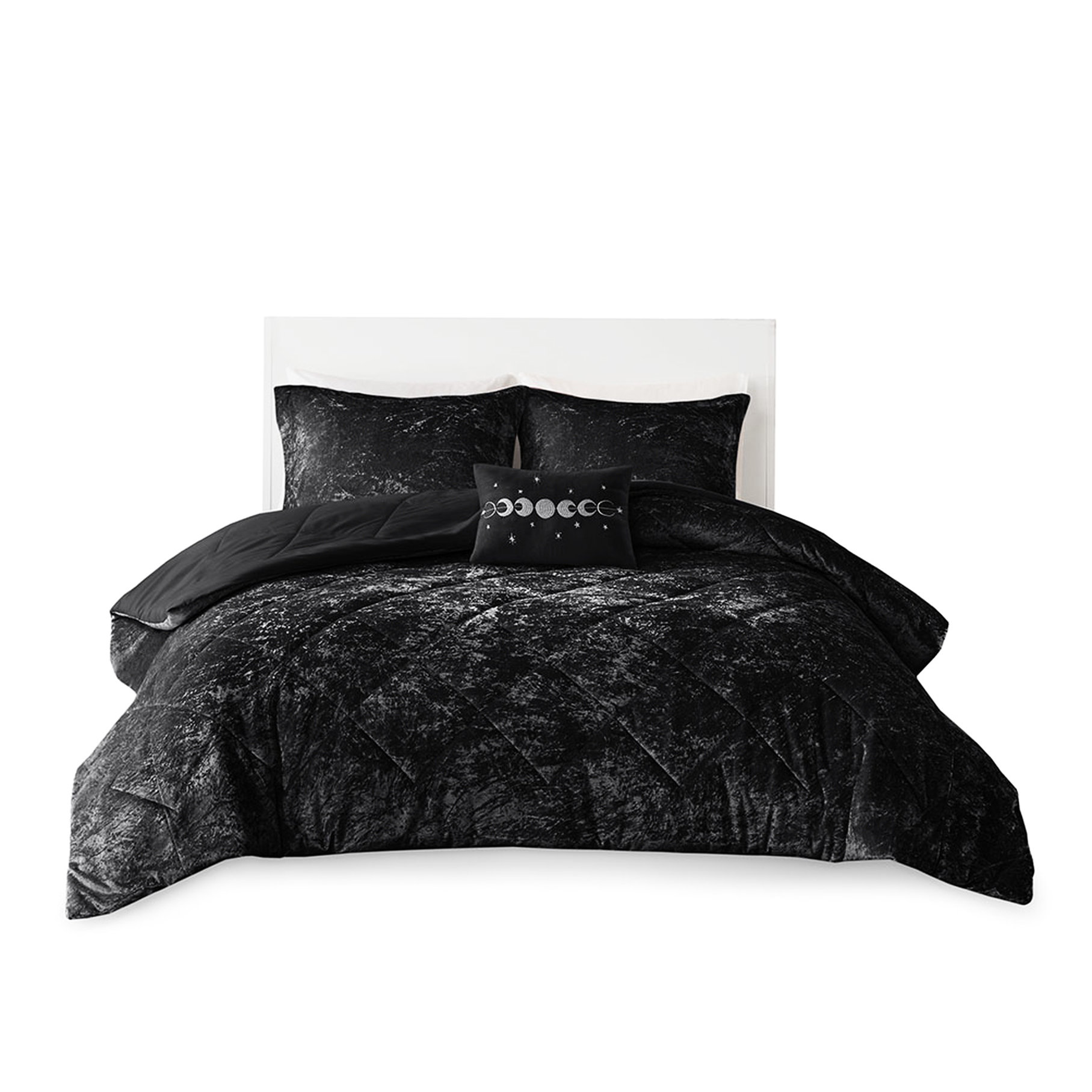LavishLodge Gorgeous Teal Velvet Bedding - , Comforter, 2 Shams ...