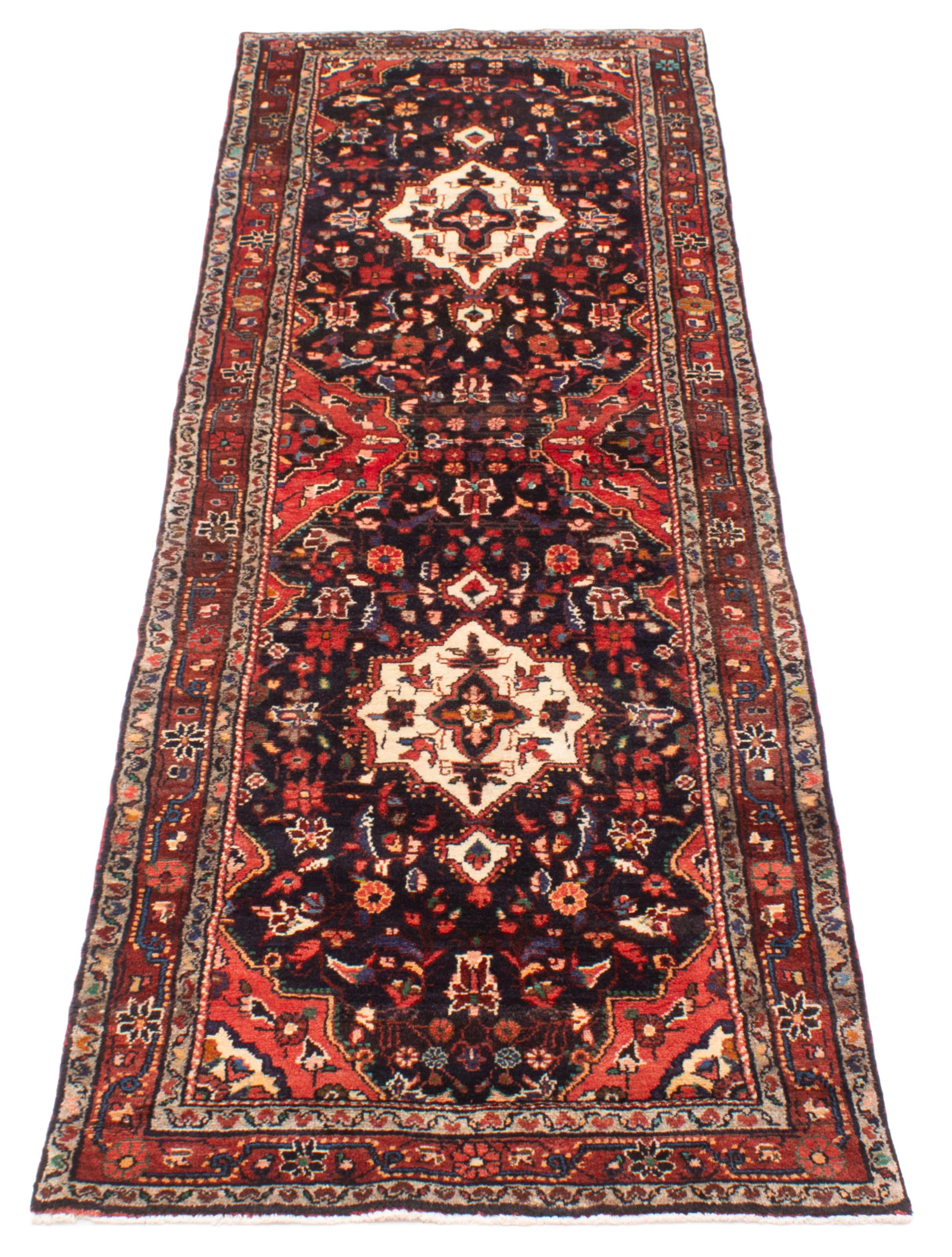 Bloomsbury Market Hand Knotted Andelz Dark Navy Wool Rug 3'2" x 10'2 ...