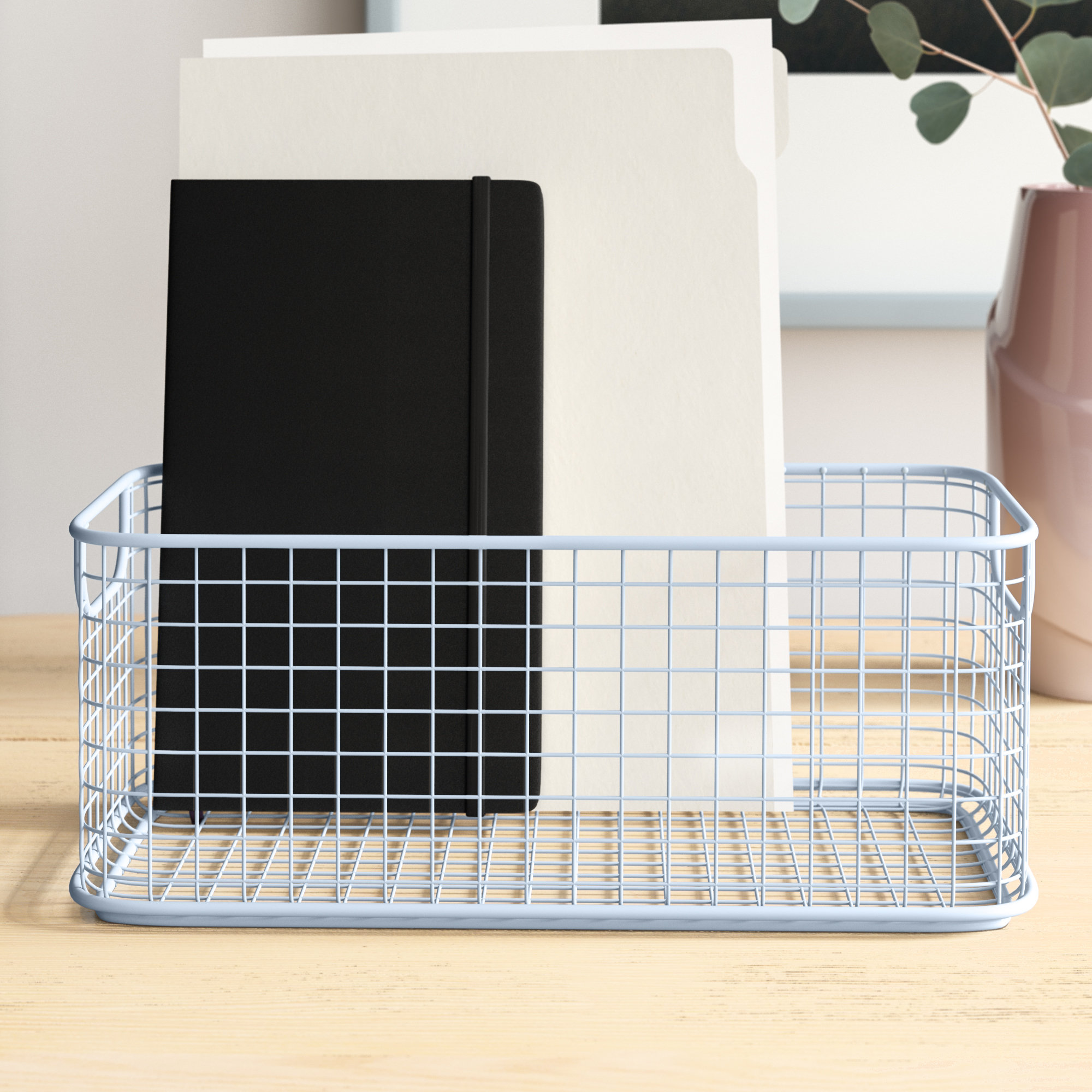 Inbox Zero Wogina Metal/Wire Basket & Reviews | Wayfair