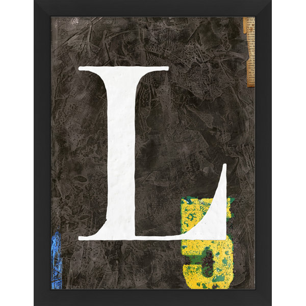 Wendover Art Group Alphabet "L" - Picture Frame Textual Art on Paper ...