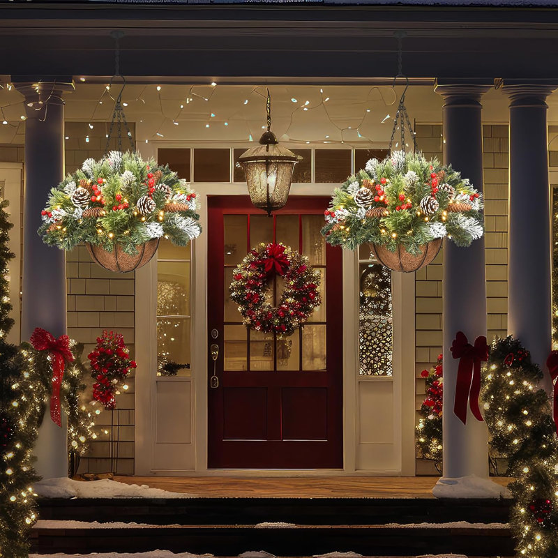 The Holiday Aisle® Christmas Decorations Artificial Christmas Hanging ...