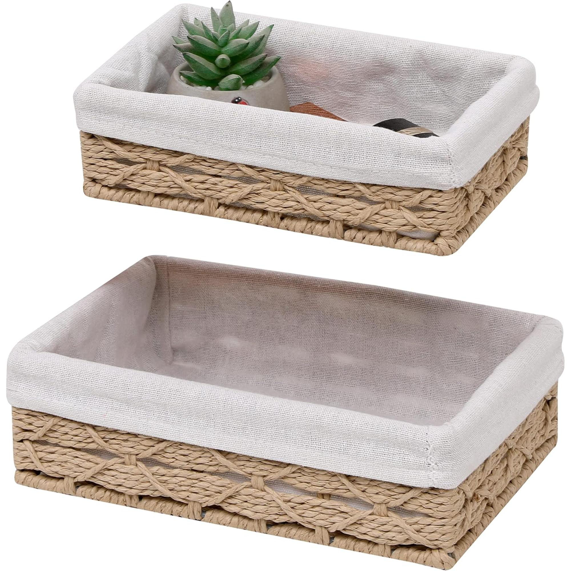 Bay Isle Home™ Small Wicker Baskets For Organizing,Paper Rope Storage ...