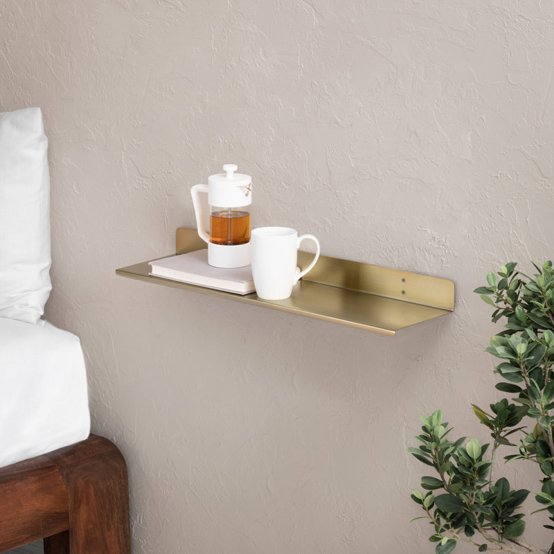 AllModern Maja Metal Floating Shelf | Wayfair