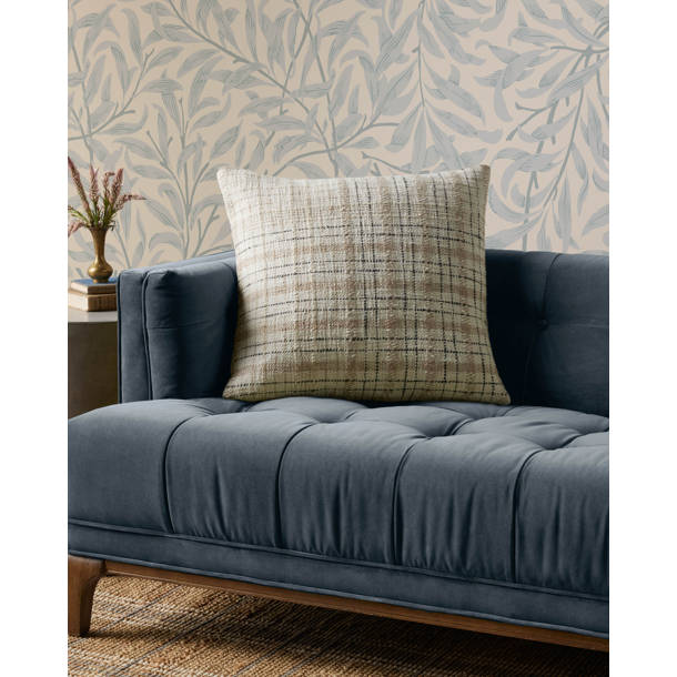 Chris Loves Julia x Loloi Polly Checkered Hand-tufted Blue/Sand Area ...