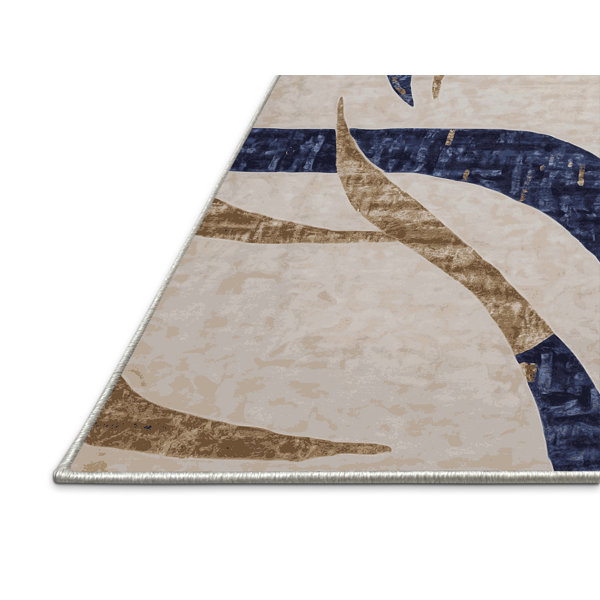 Ivy Bronx Silky Soft Plush Beige Area Rug | Wayfair