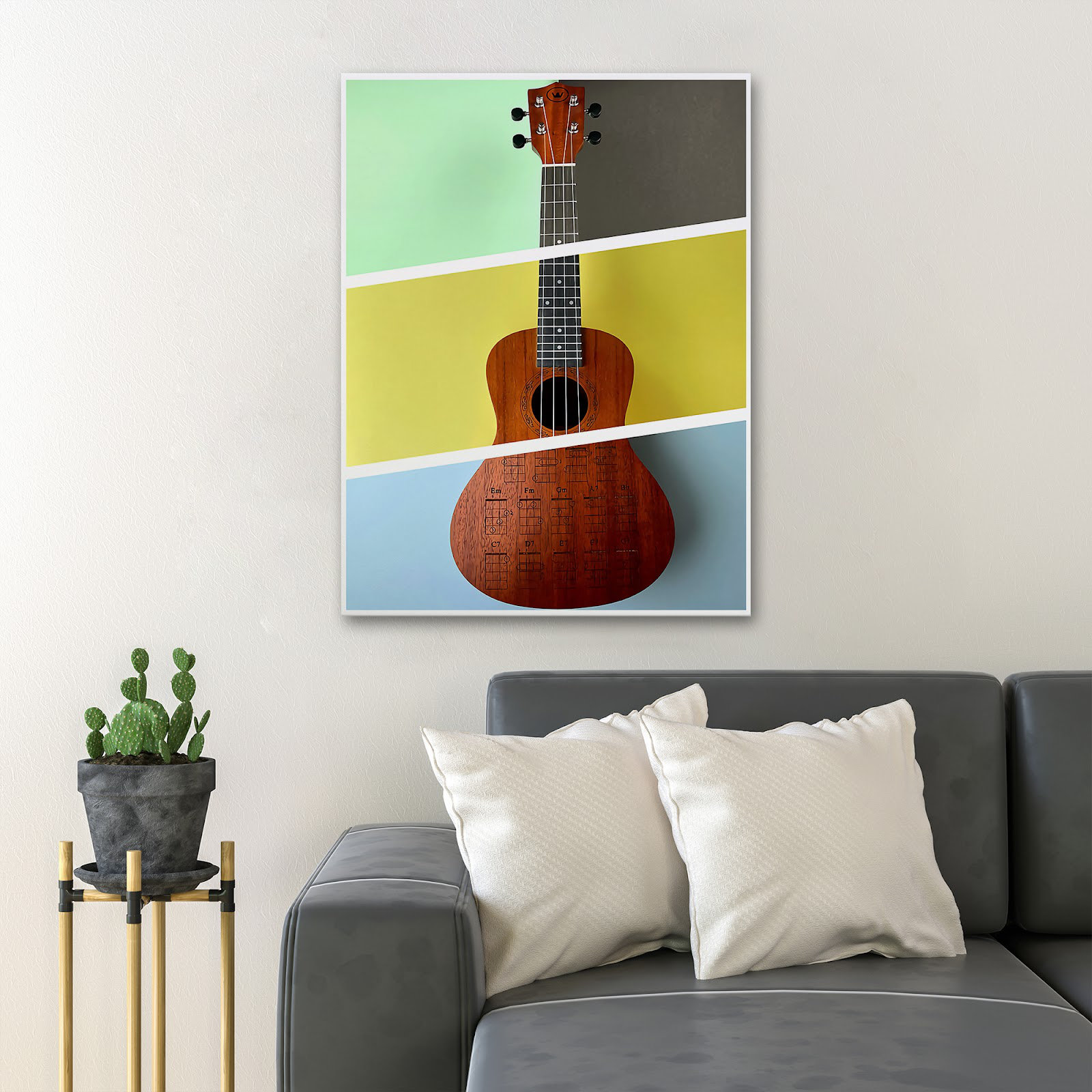 Latitude Run® The Guitar Art - 1 Piece Rectangle Graphic Art Print On ...