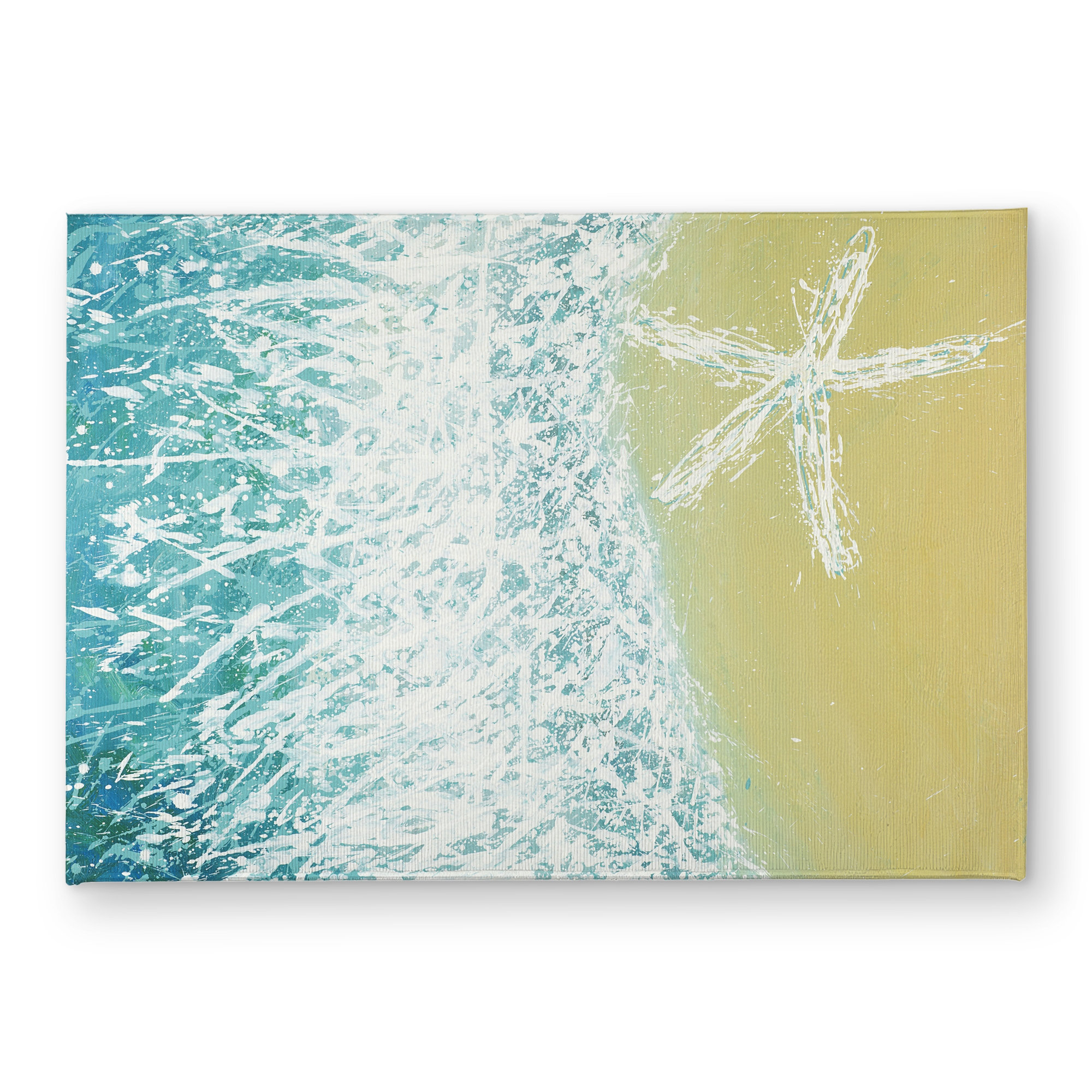 Begin Edition International Inc. Right Side Seastar and Wave Turquoise ...