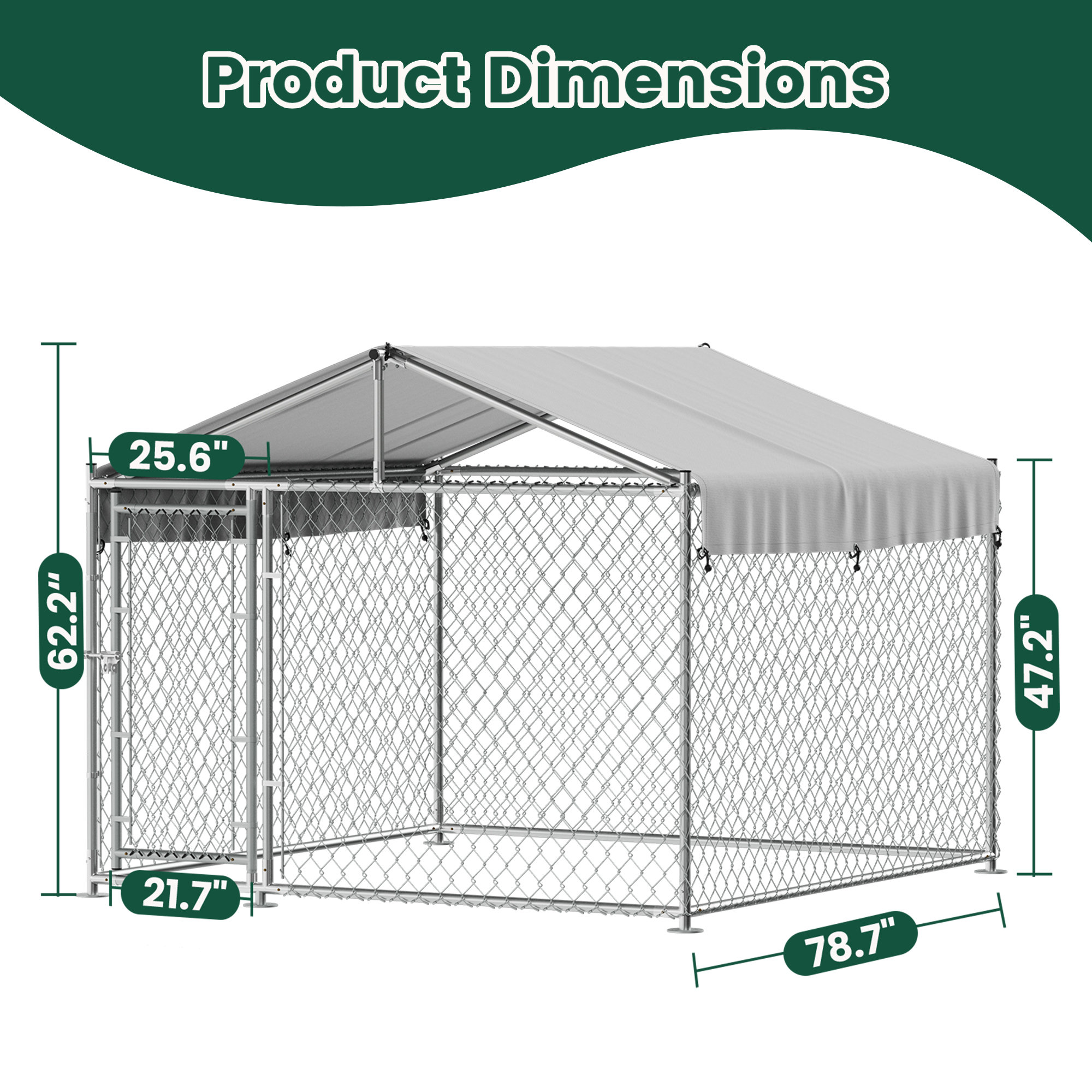 Tucker Murphy Pet™ Fuerte Metal Dog House & Reviews | Wayfair