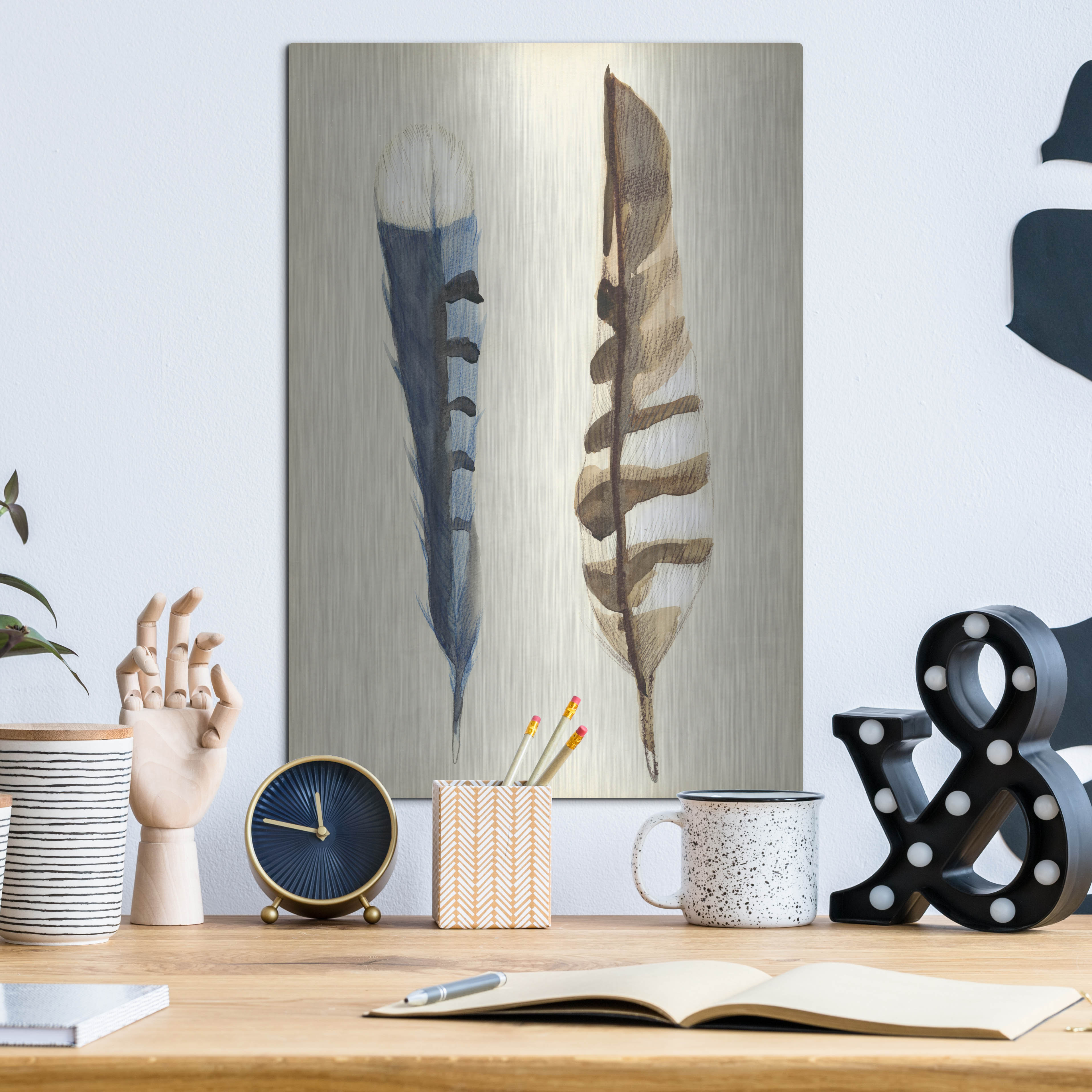 Winston Porter 'Plumage 3' by Alicia Ludwig Metal Wall Art | Wayfair