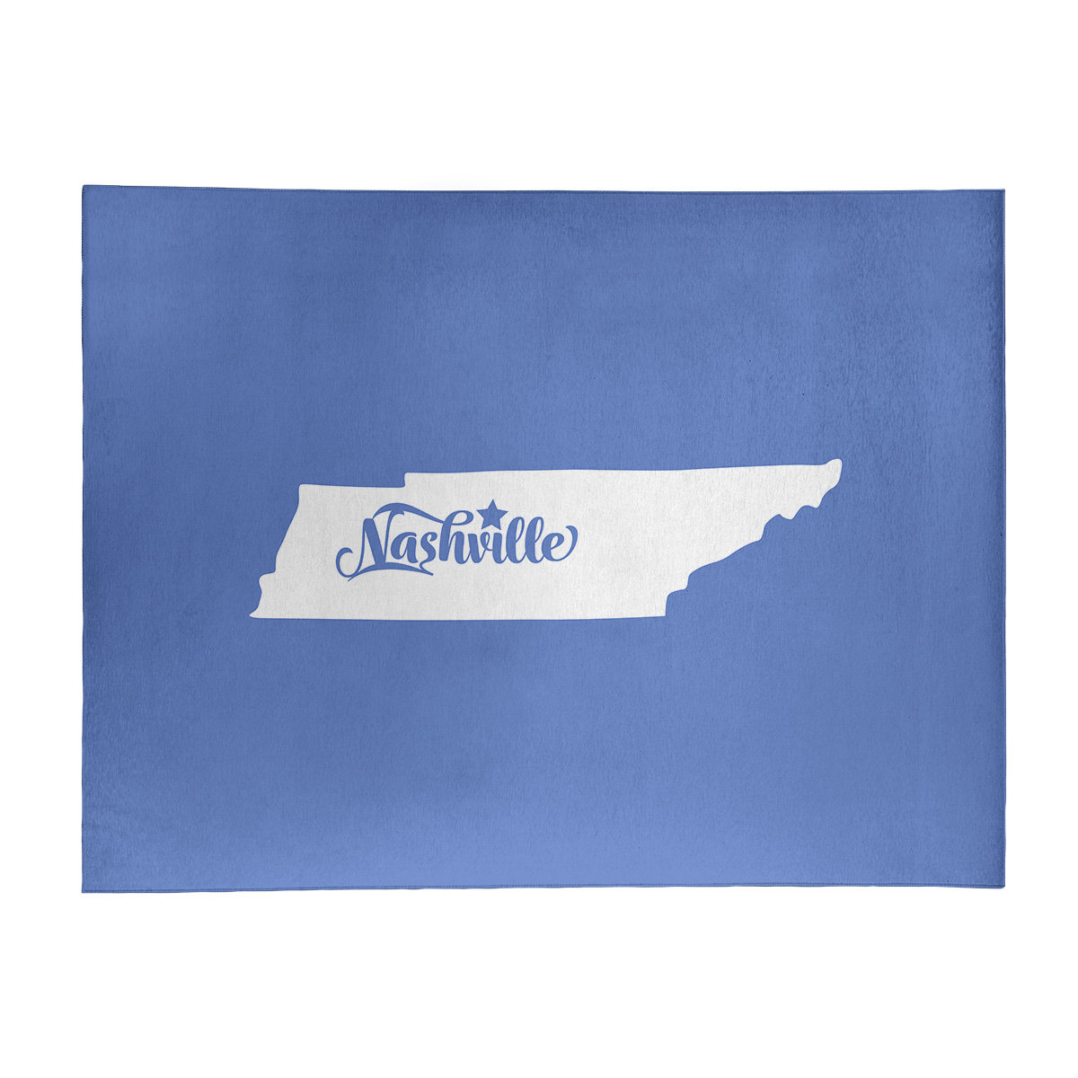 East Urban Home Nashville Tennessee Poly Chenille Rug | Wayfair