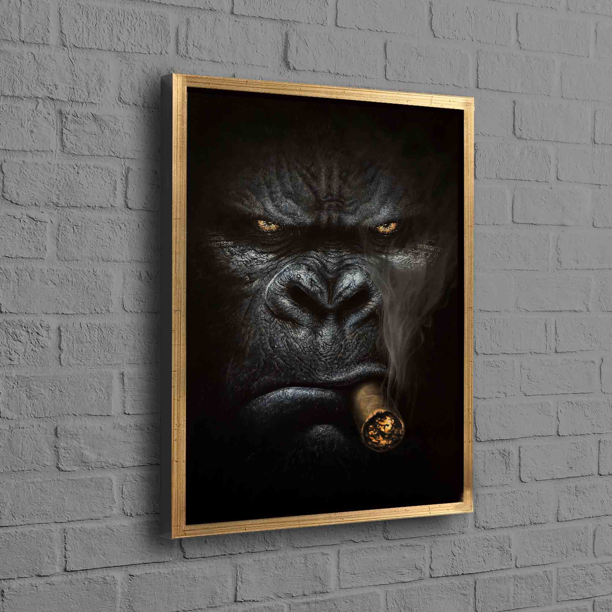 kayra export Large Smoking Gorilla Poster Perfect for Bedroom Decor ...