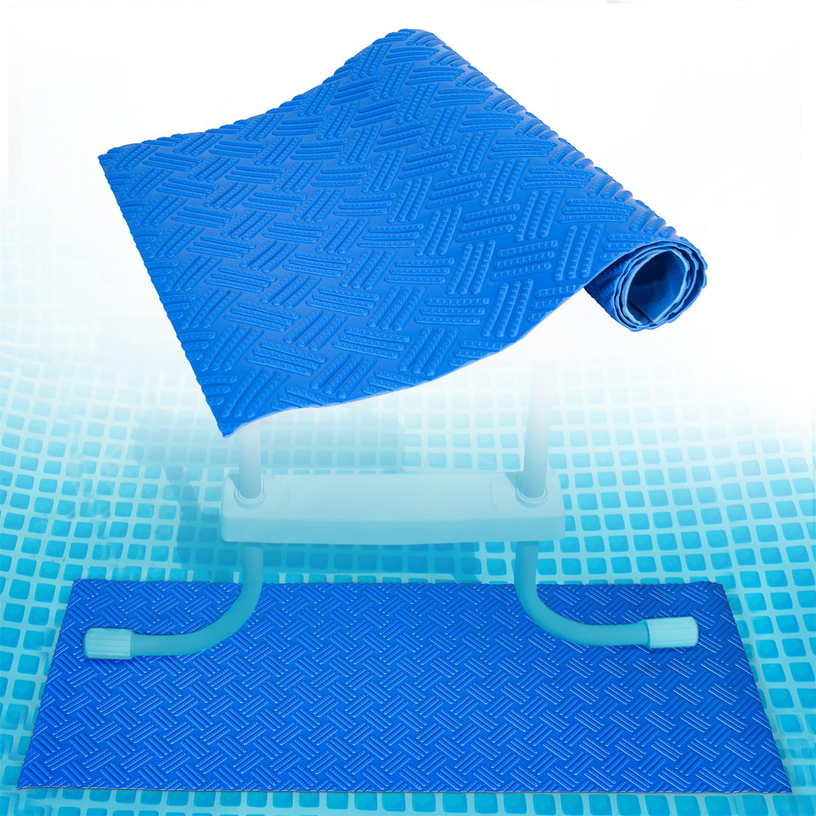 Fashion Finesse Swimming Pool Ladder Mat - Protective Pool Ladder Pad ...