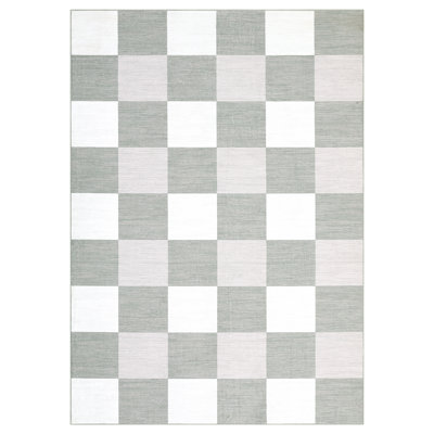 Winston Porter Mcquay Checkered Machine Washable Rug Plaid Area Rug ...