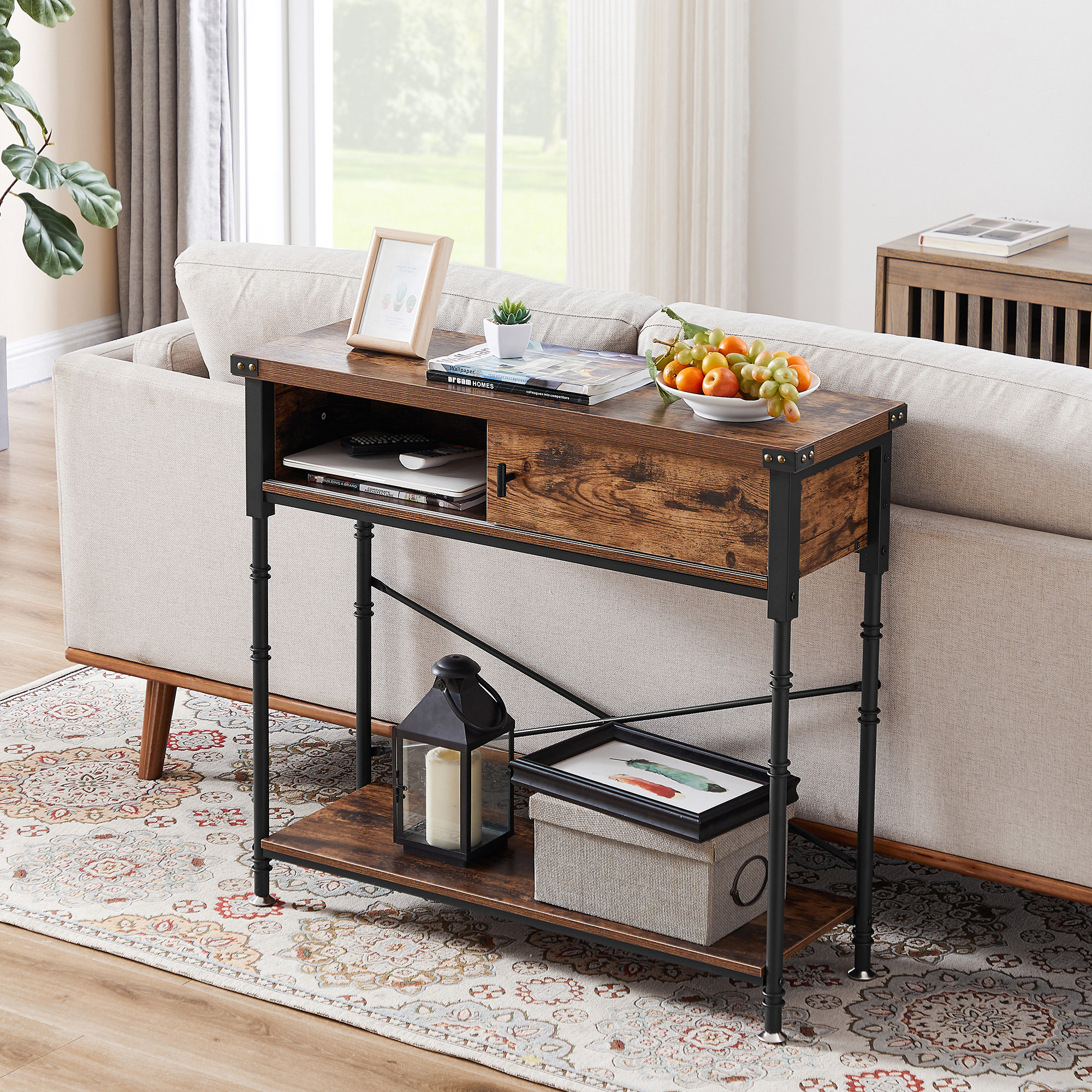 17 Stories Theon 35.4'' Console Table - Wayfair Canada