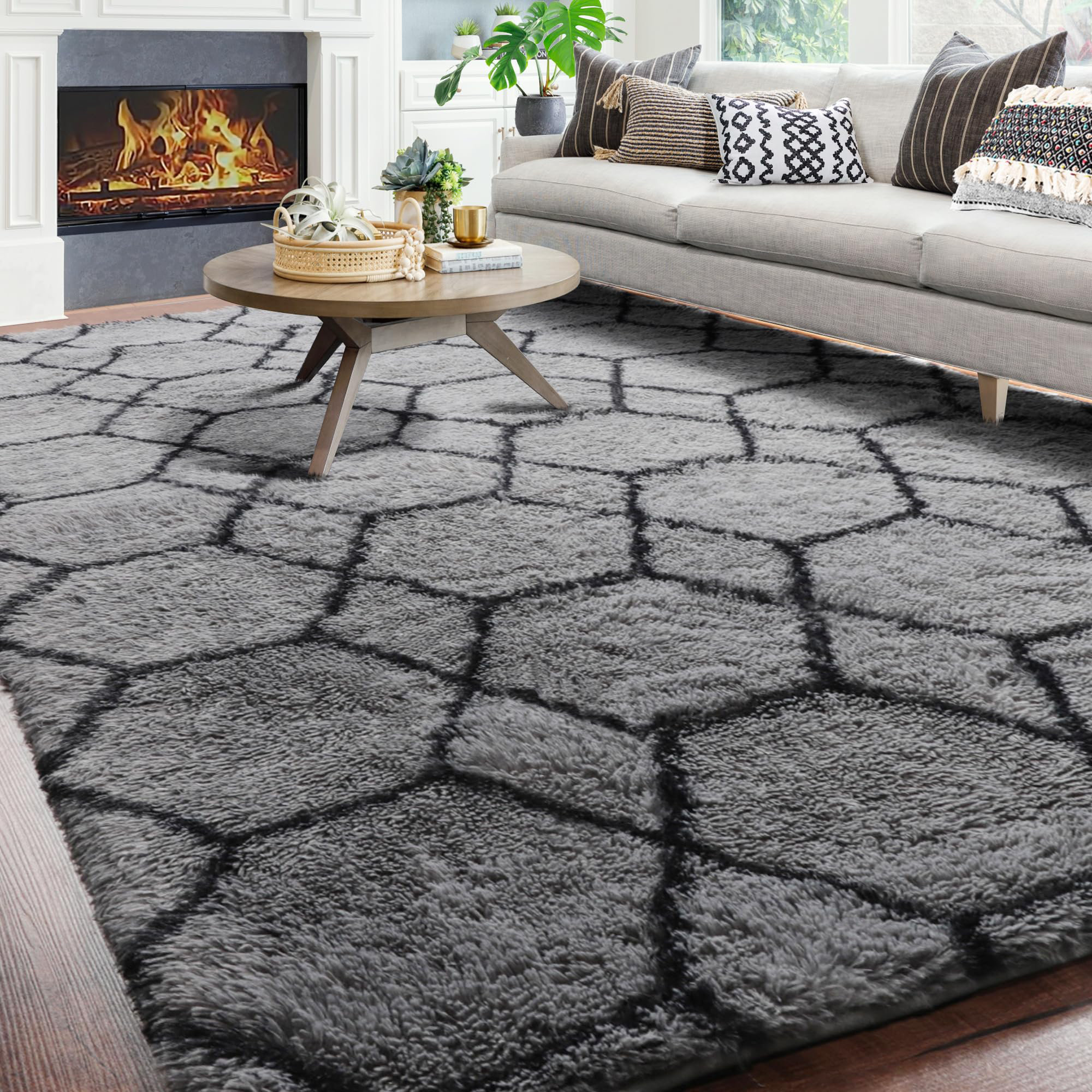 Everly Quinn 6X9 Area Rugs For Living Room Bedroom, Washable Large ...