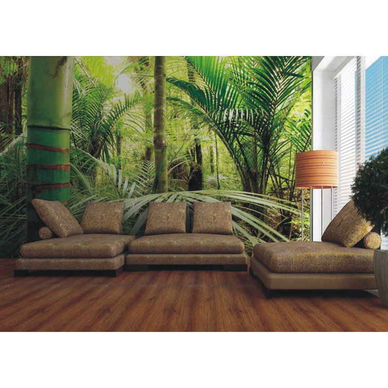 Bless international Tropical Forest 11.8' L x 106" W Wall Mural | Wayfair
