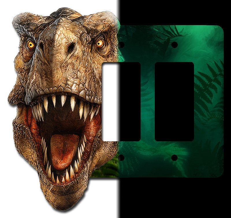 Off The Wall Plates - T-Rex Dinosaur Classic Decorative Acrylic Cover ...