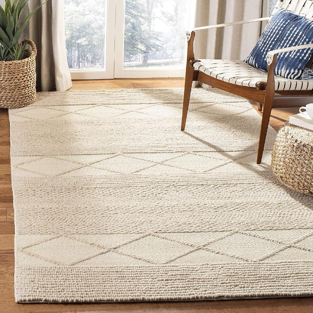 Foundry Select Square Solid Color Handmade Square 8' Wool Indoor ...