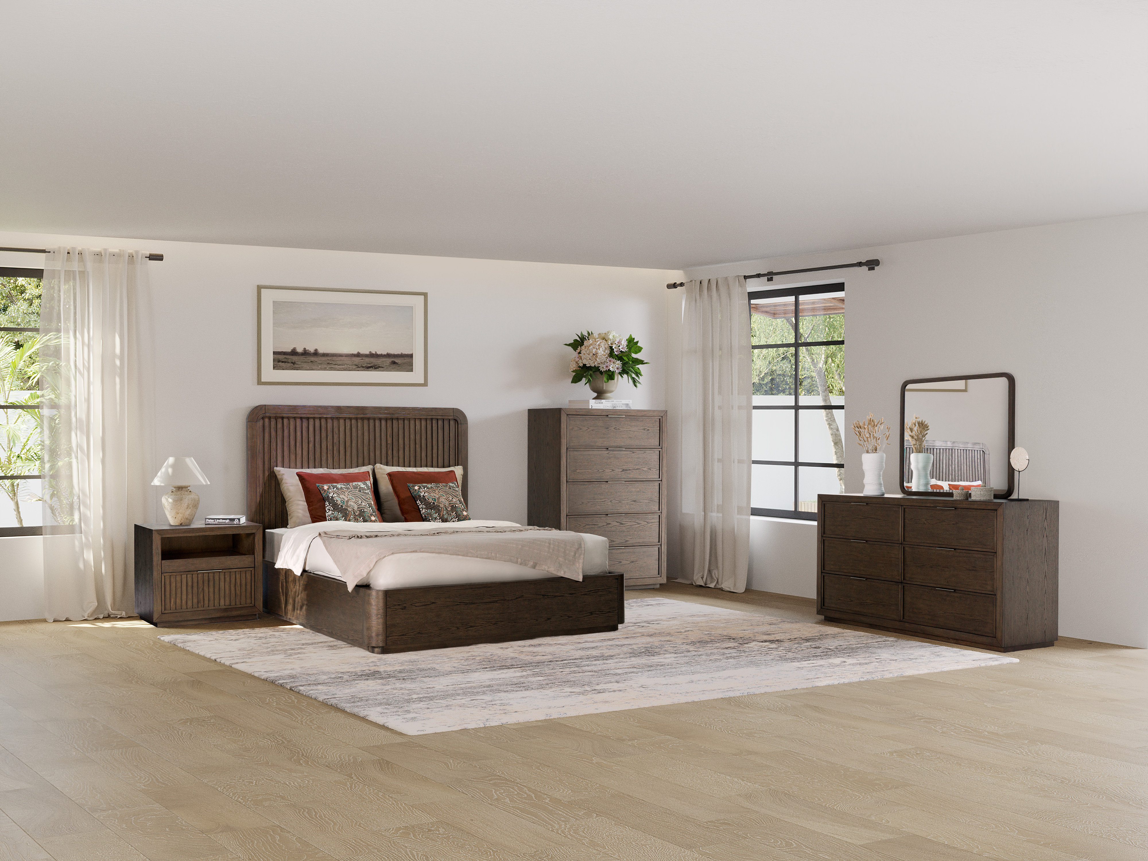 Flexsteel Athens Panel Bed 4PC Set | Wayfair