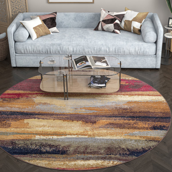 Brown & Tan Round Area Rugs You'll Love | Wayfair