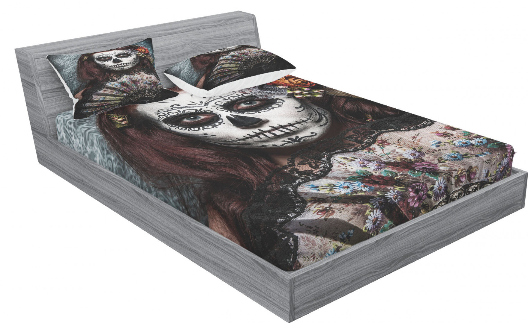 Ambesonne Dead Skull Scary Sheet Set | Wayfair