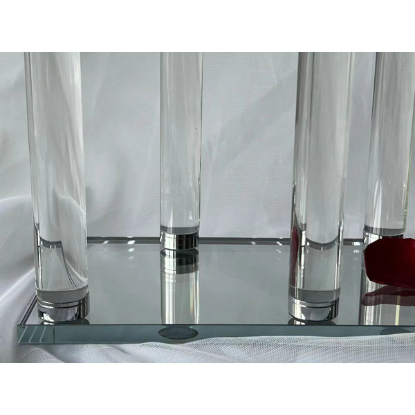 Latitude Run® 30" Glass Tabletop Candelabra & Reviews | Wayfair
