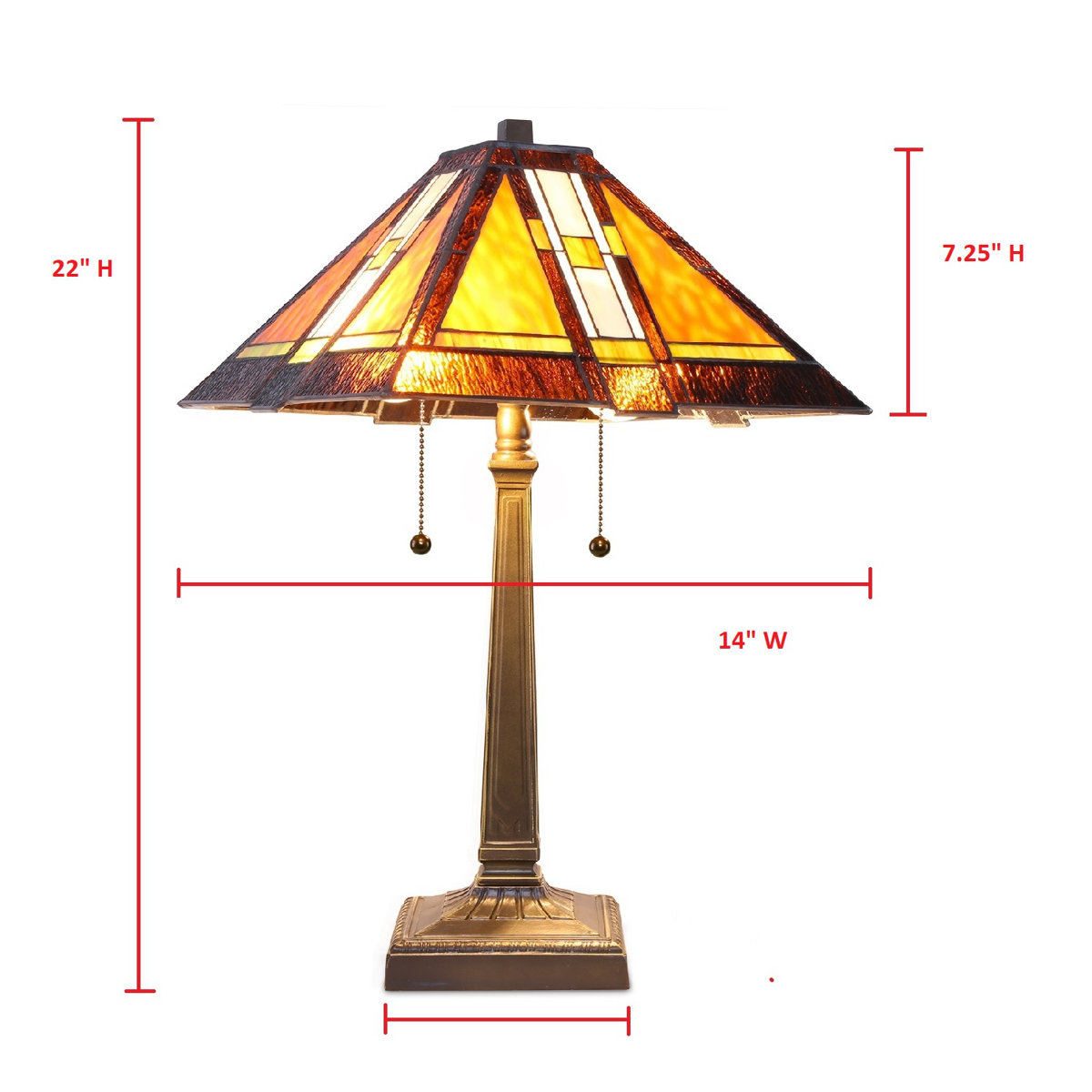 Foundry Select Metcalfe 23" Metallic Table Lamp & Reviews | Wayfair
