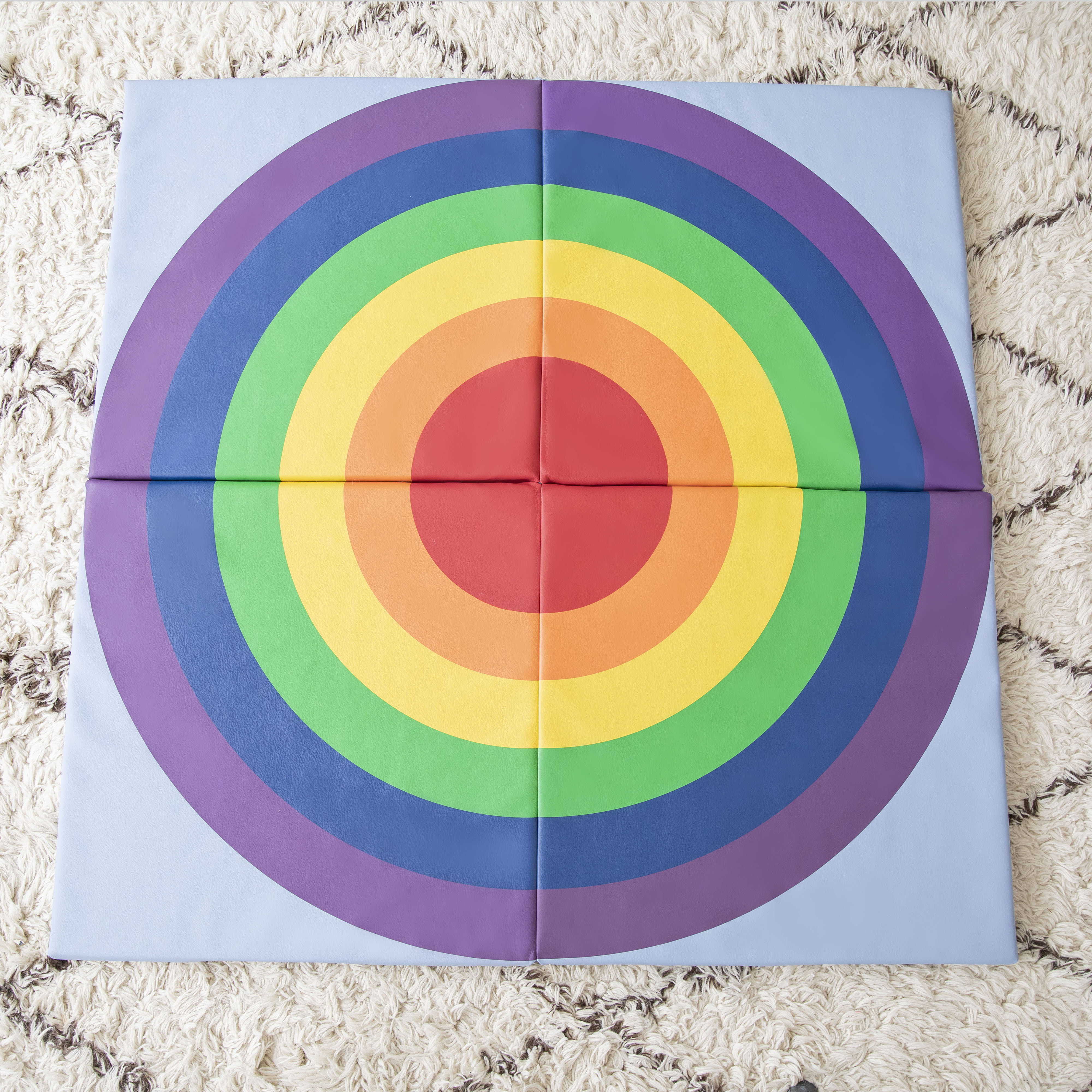 ECR4Kids SoftZone Rainbow Activity Mat, Folding Playmat, Rainbow | Wayfair