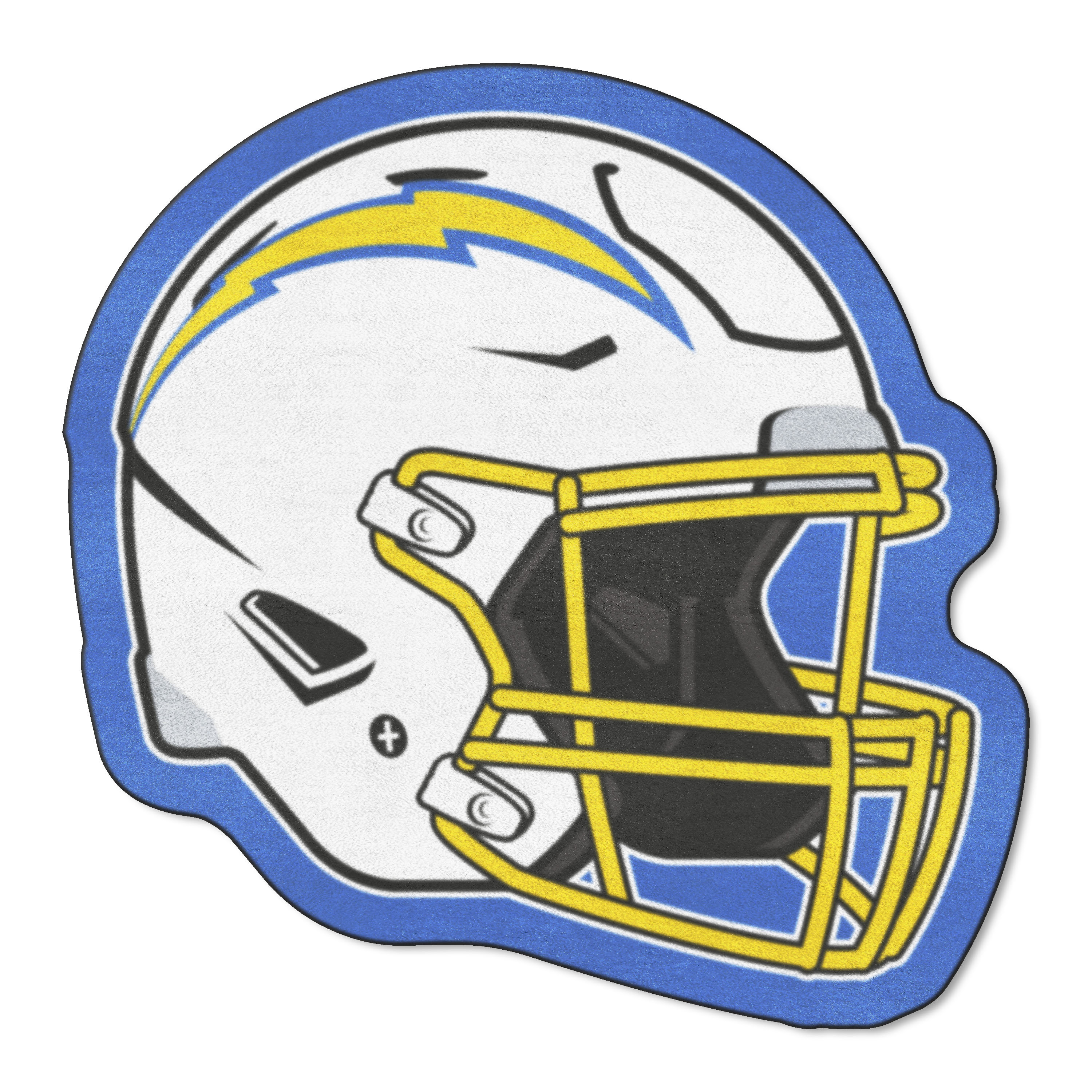 FANMATS Los Angeles Chargers_Los Angeles Chargers Mascot Helmet Rug ...