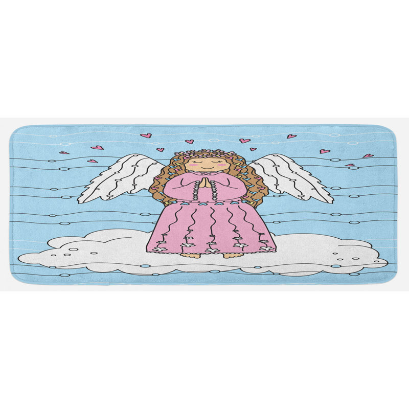 East Urban Home Angel Wings Kitchen Mat | Wayfair