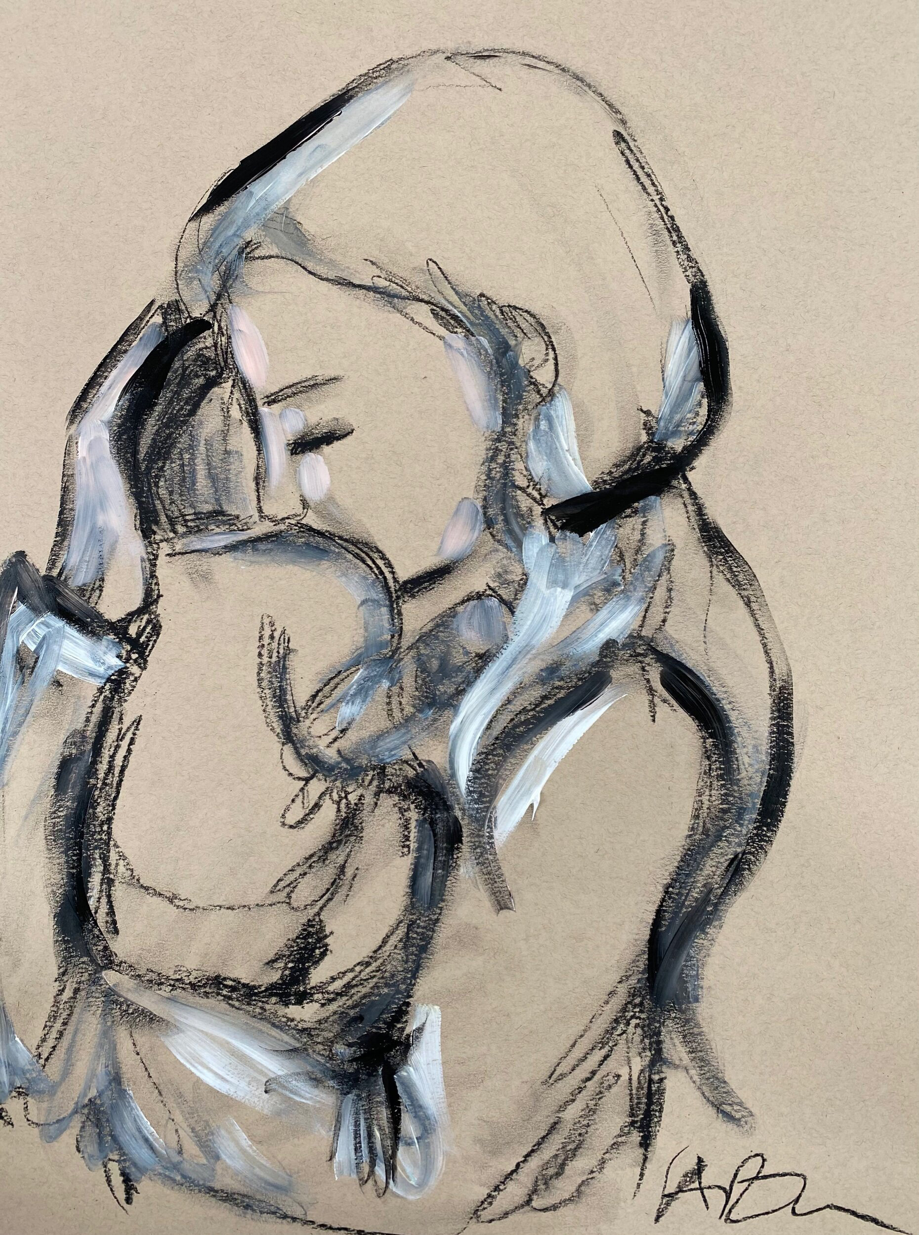 Amanda Ryan Tucker Together by Amanda Ryan Tucker - Drawing Print | Wayfair